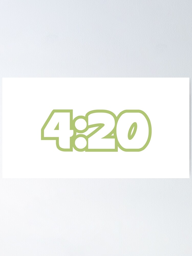"420 typography logo bold line happy day." Poster for Sale by ALLSUMAQ ...