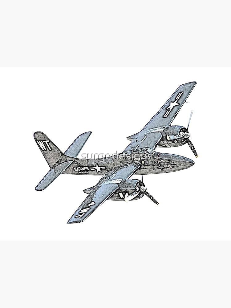"Grumman F7F Tigercat aircraft" Art Print by surgedesigns | Redbubble