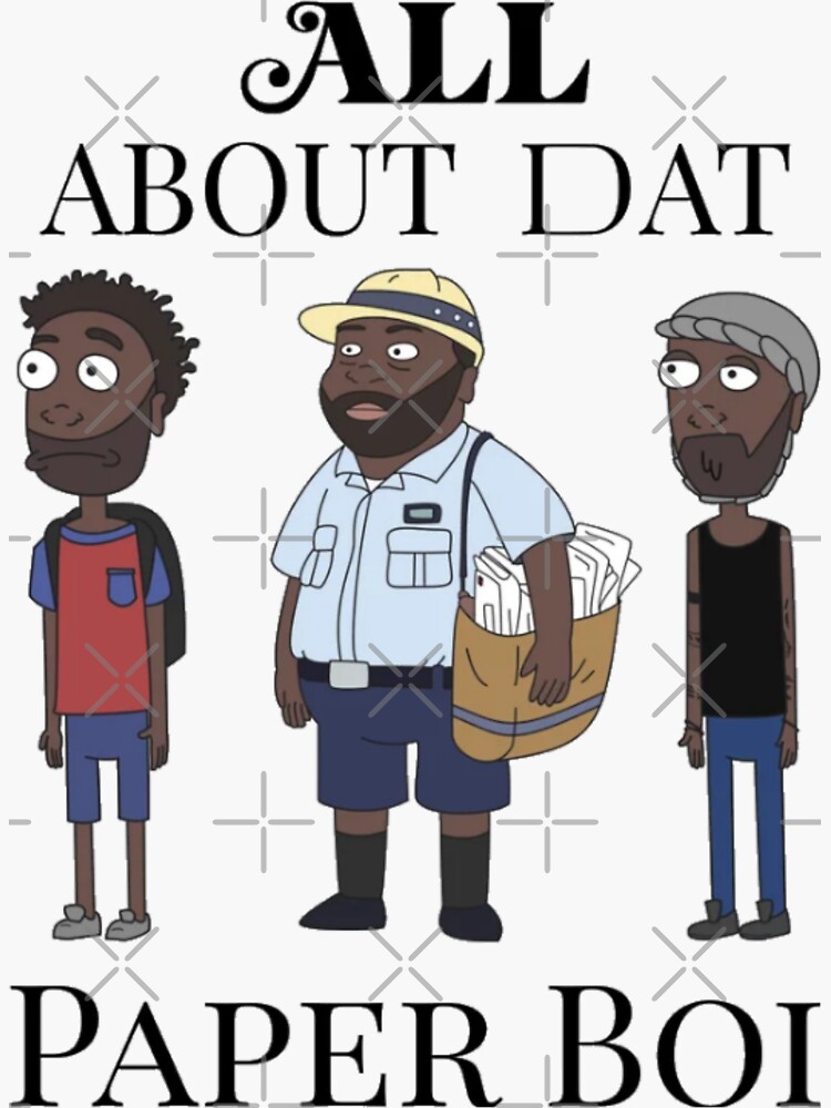 "All About Dat Paper-Boi" Sticker by BestdesignerFM | Redbubble