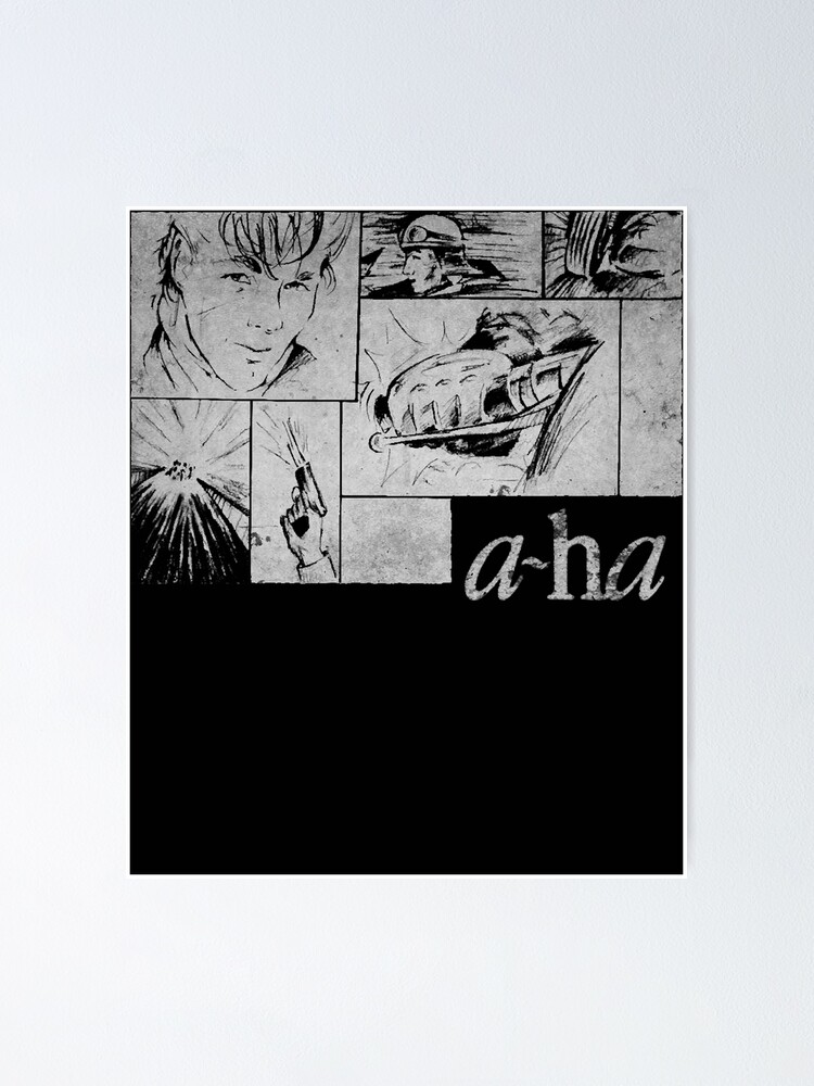 "a-ha band 80s retro distressed vintage" Poster for Sale by ...