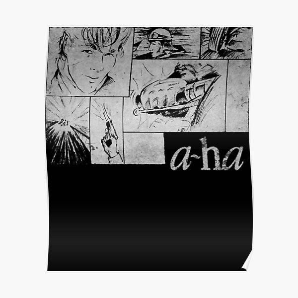 "a-ha band 80s retro distressed vintage" Poster for Sale by ...