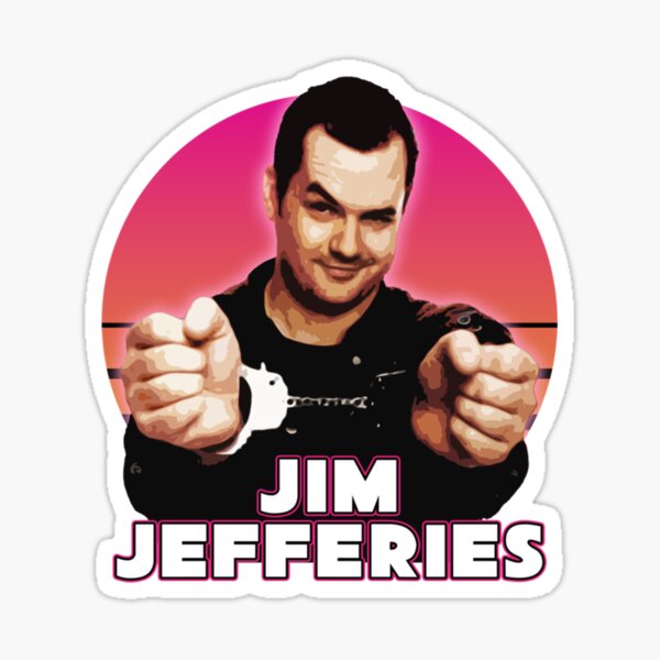 "Jim Jefferies Comedy " Sticker for Sale by FandomFever99 | Redbubble