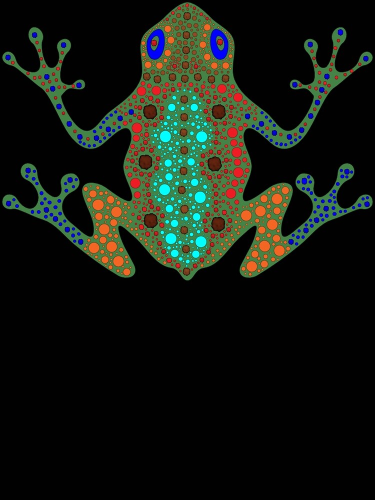 "Aboriginal Art Frog Sticker" Art Print for Sale by GustaWucke | Redbubble
