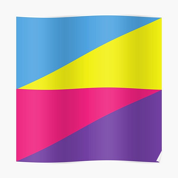 "Retro 80s Triangles" Poster for Sale by greenoriginals | Redbubble
