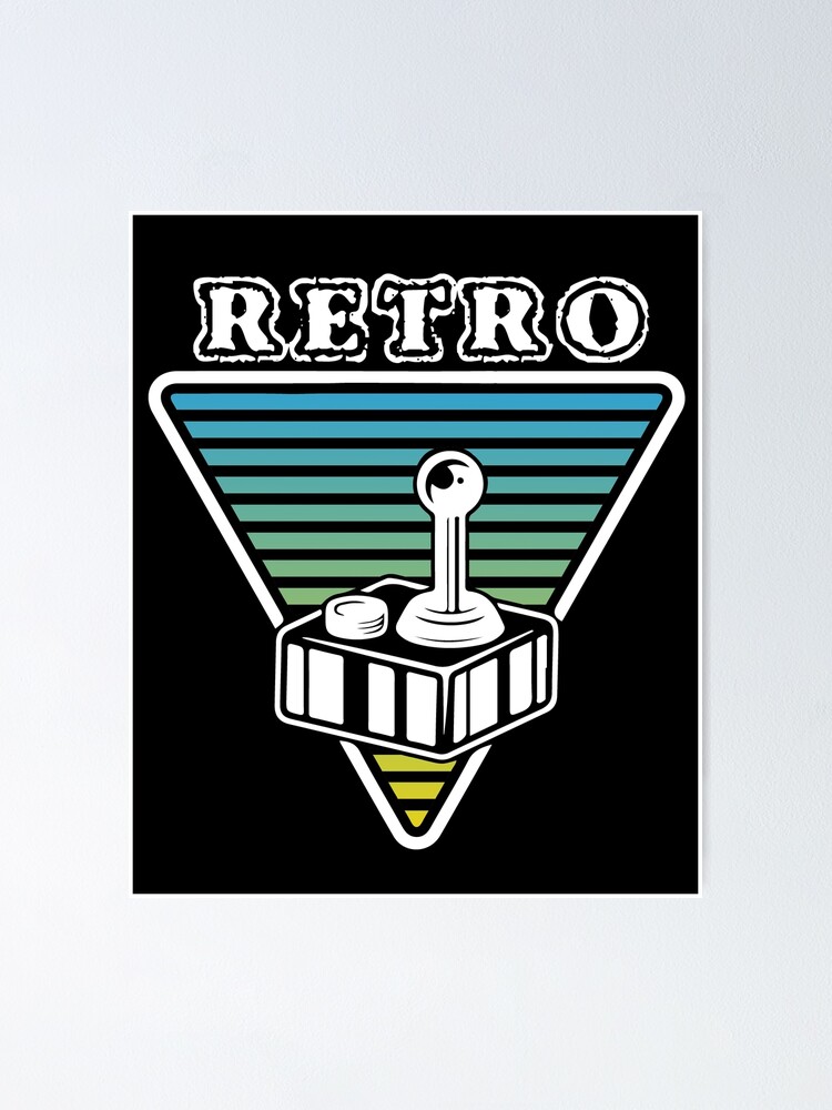 "Retro - Gamer / Videogames / Joystick / Lvl up" Poster for Sale by ...