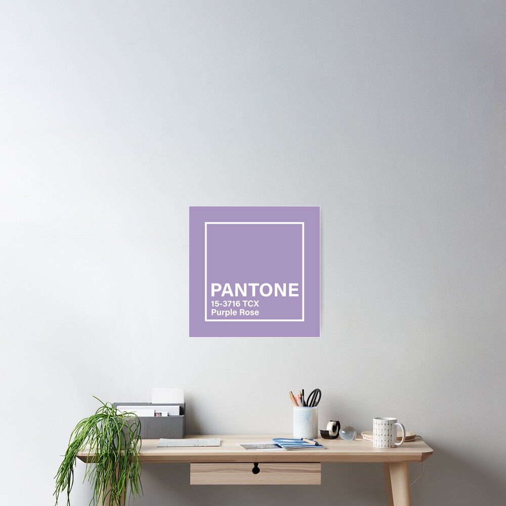 "pantone 15-3716 TCX Purple Rose" Poster for Sale by princessmi-com ...
