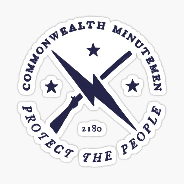 "Commonwealth Minutemen Emblem" Sticker for Sale by Bruceka98 | Redbubble