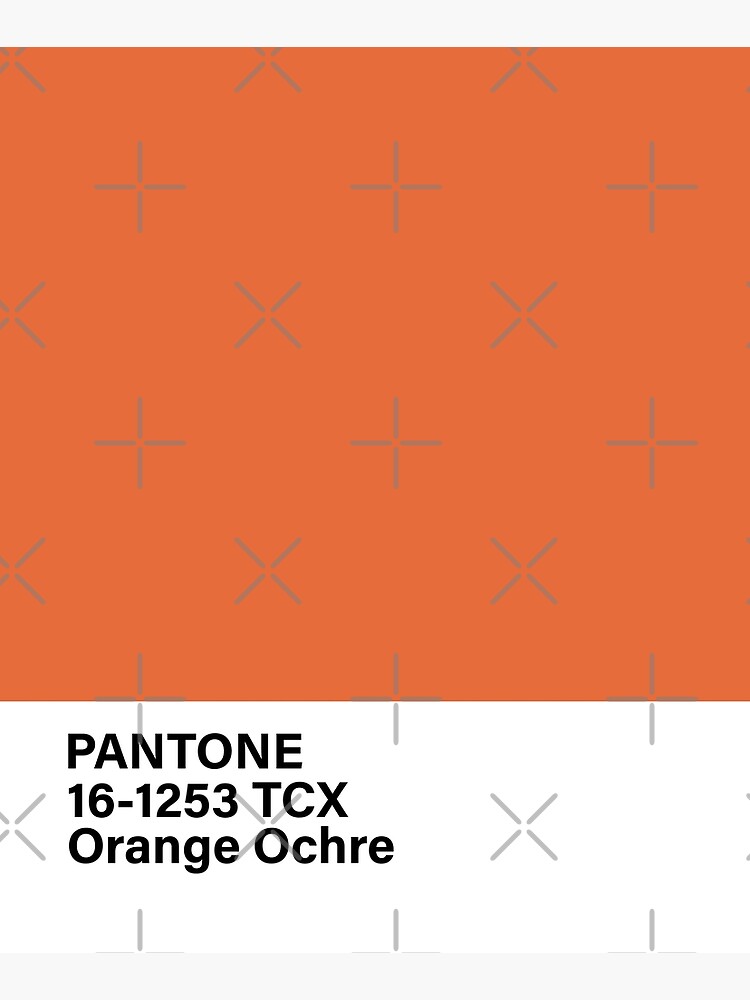 "pantone 16-1253 TCX Orange Ochre" Mounted Print for Sale by princessmi ...