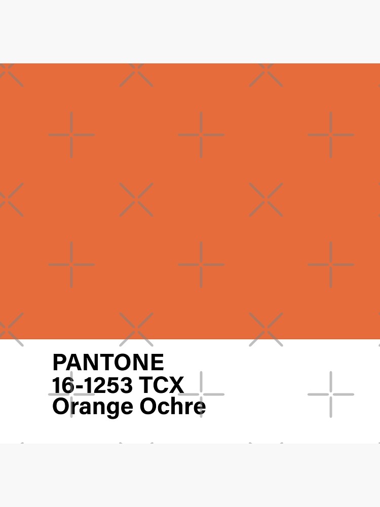 "pantone 16-1253 TCX Orange Ochre" Sticker by princessmi-com | Redbubble