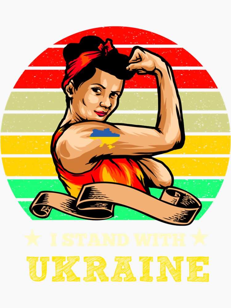 "Azov - I Stand With Ukraine " Sticker by KellJamie | Redbubble