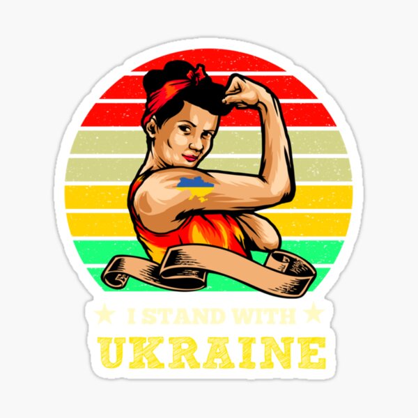"Azov - I Stand With Ukraine " Sticker by KellJamie | Redbubble