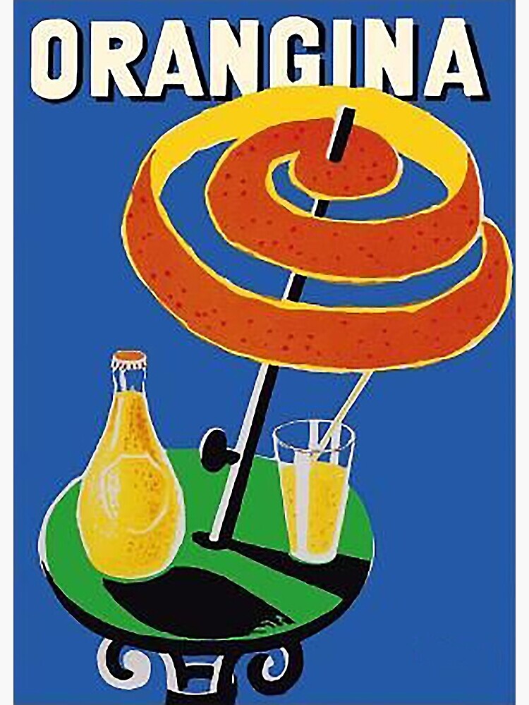 "Orangina Sparkling Soda - Umbrella Ad Poster" Poster for Sale by ...