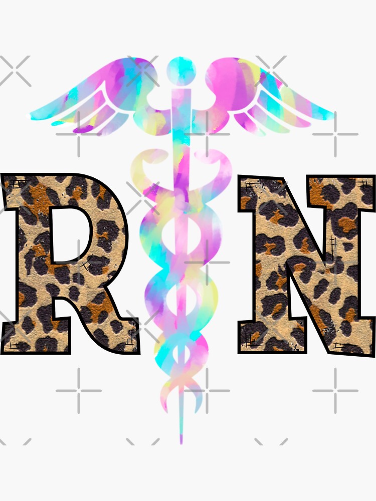 "Registered Nurse Caduceus" Sticker by 618Create | Redbubble