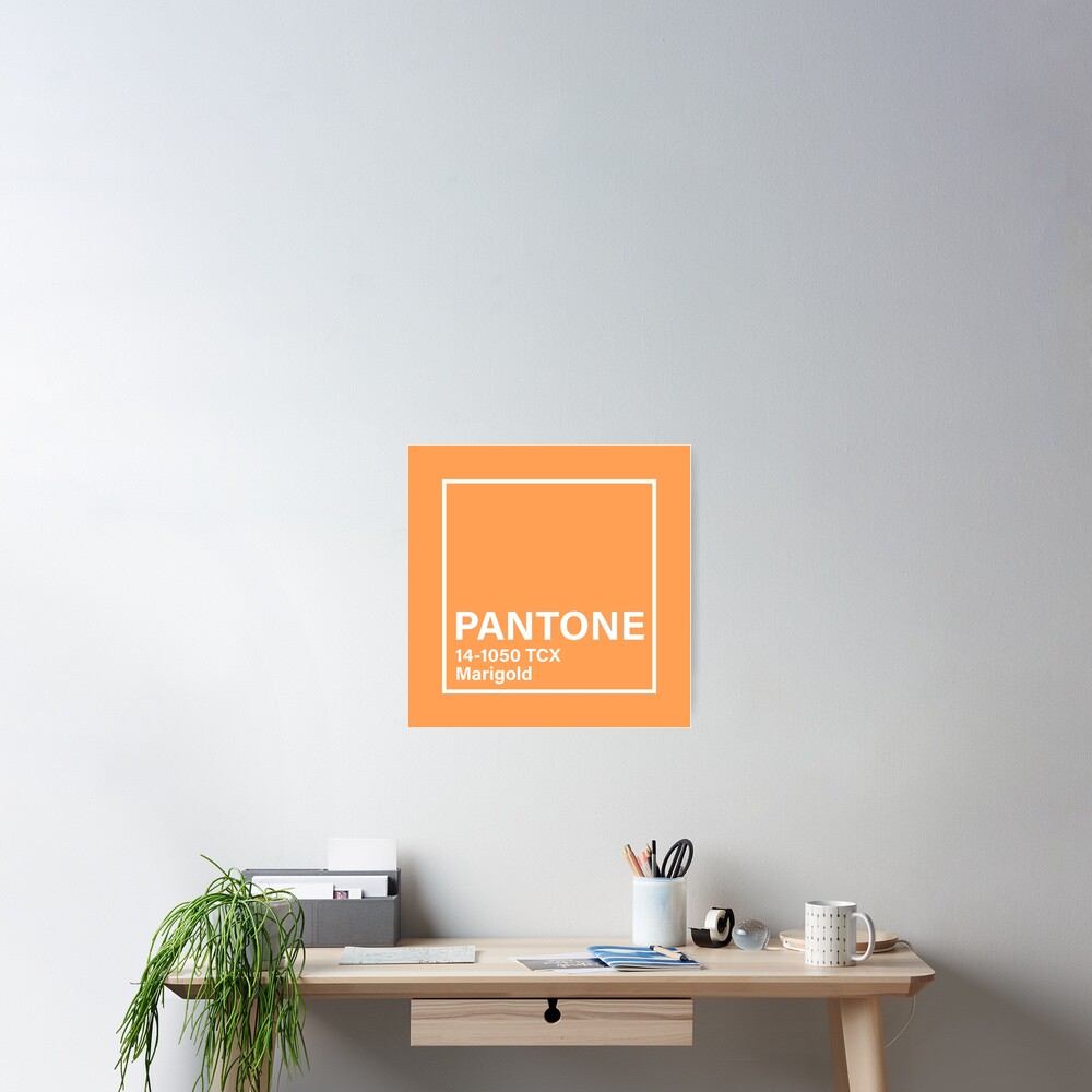 "pantone 14-1050 TCX Marigold" Poster for Sale by princessmi-com ...