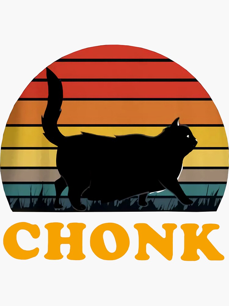 "Chonk Cat Classic" Sticker for Sale by BittickAdelbert | Redbubble