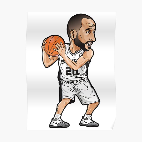 "Manu Ginóbili 20 Draw Chibi" Poster for Sale by JaclynPiel | Redbubble