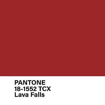 "pantone 18-1552 TCX Lava Falls" Photographic Print for Sale by ...