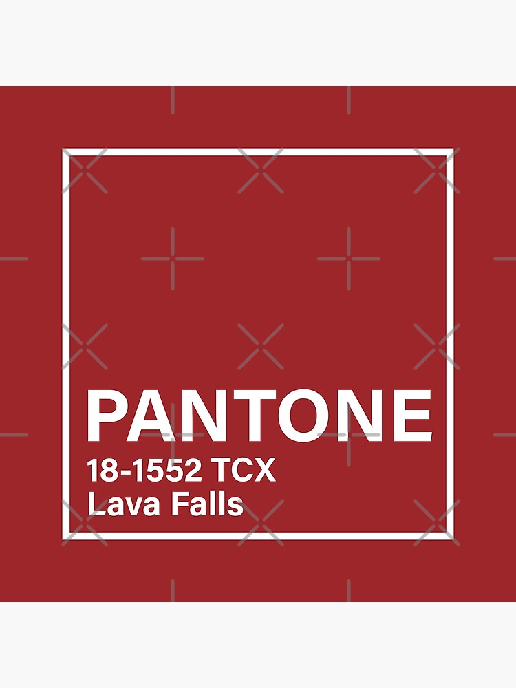 "pantone 18-1552 TCX Lava Falls" Poster for Sale by princessmi-com ...