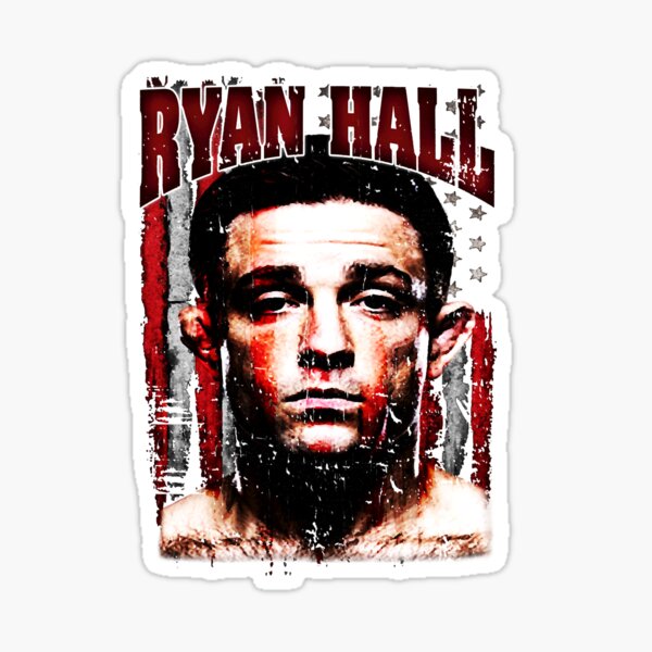 "Ryan Hall à Ryan Hall à Ryan Hall" Sticker by BridgetRanda | Redbubble