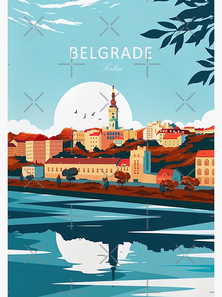 "Belgrade - Serbia" Sticker by LenaWulf | Redbubble