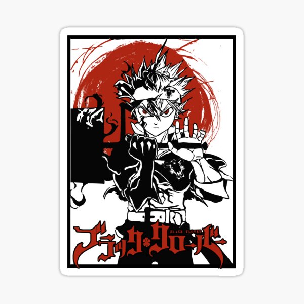 "Asta Black Clover Anime Gift" Sticker by PetrVanek | Redbubble