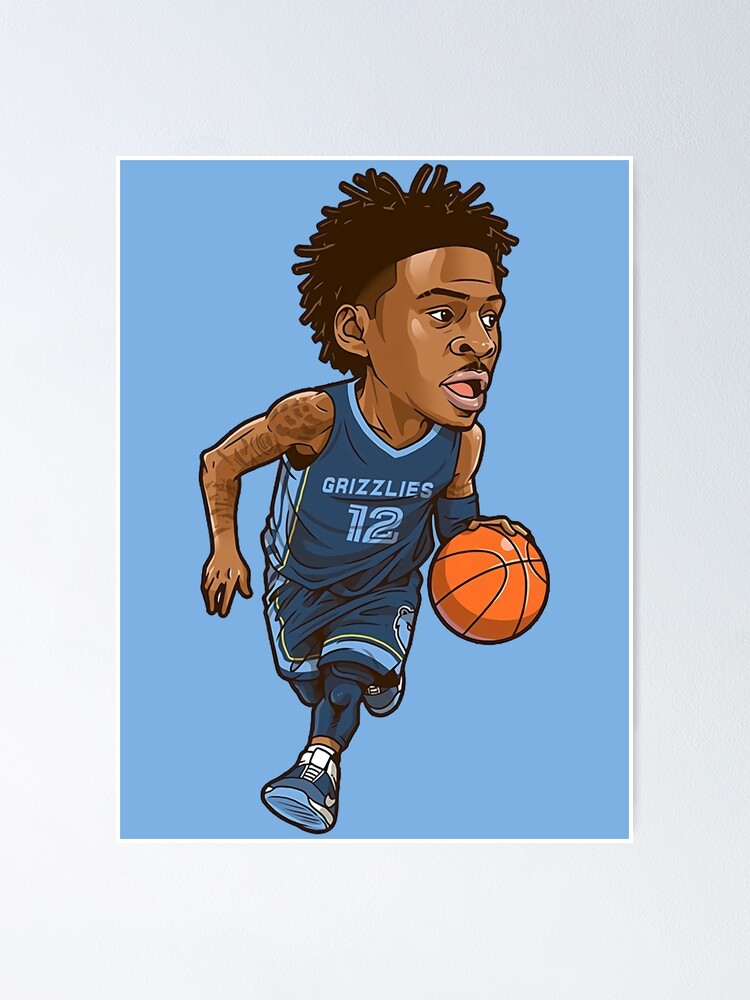"Ja Morant 12 Draw Chibi" Poster for Sale by JaclynPiel | Redbubble