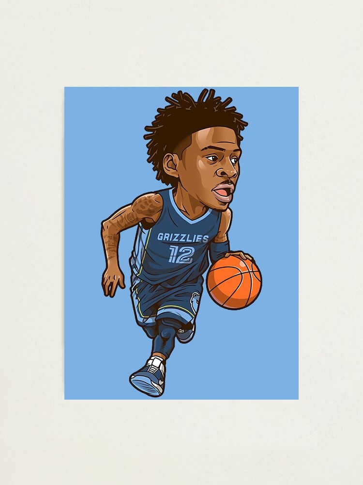 Lámina fotográfica «Ja Morant 12 Dibujar Chibi» de JaclynPiel | Redbubble