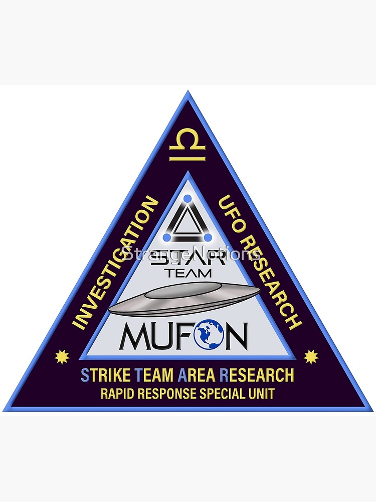 "MUFON (Mutual UFO Network) Triangular Star Team Patch Artwork" Poster ...