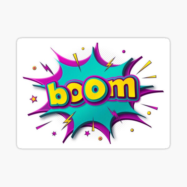 "BOOM Design" Sticker for Sale by pjantroliya2 | Redbubble