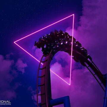 "Banshee Neon Roller Coaster" Poster for Sale by Emotional ...