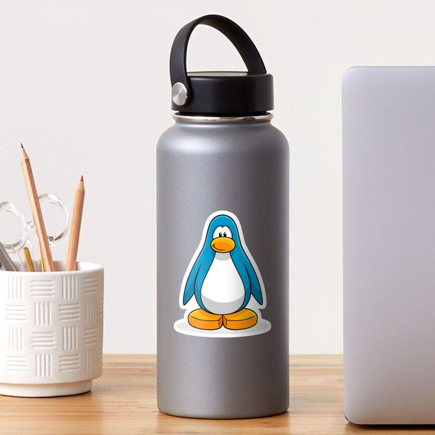 "Club Penguin Blue Penguin" Sticker by zabelzabel | Redbubble