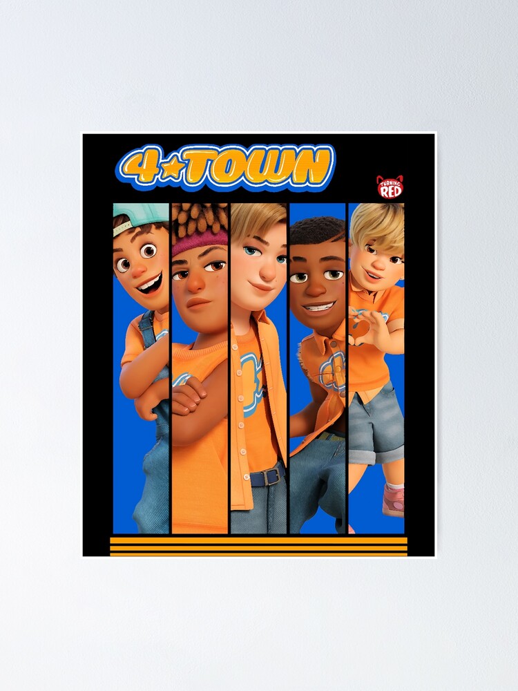 "4 Town From Turning Red" Poster by AndrewJPupel | Redbubble