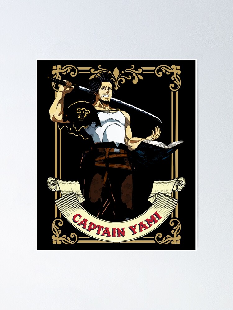 "Captain Yami - black clover" Poster for Sale by PetrVanek | Redbubble
