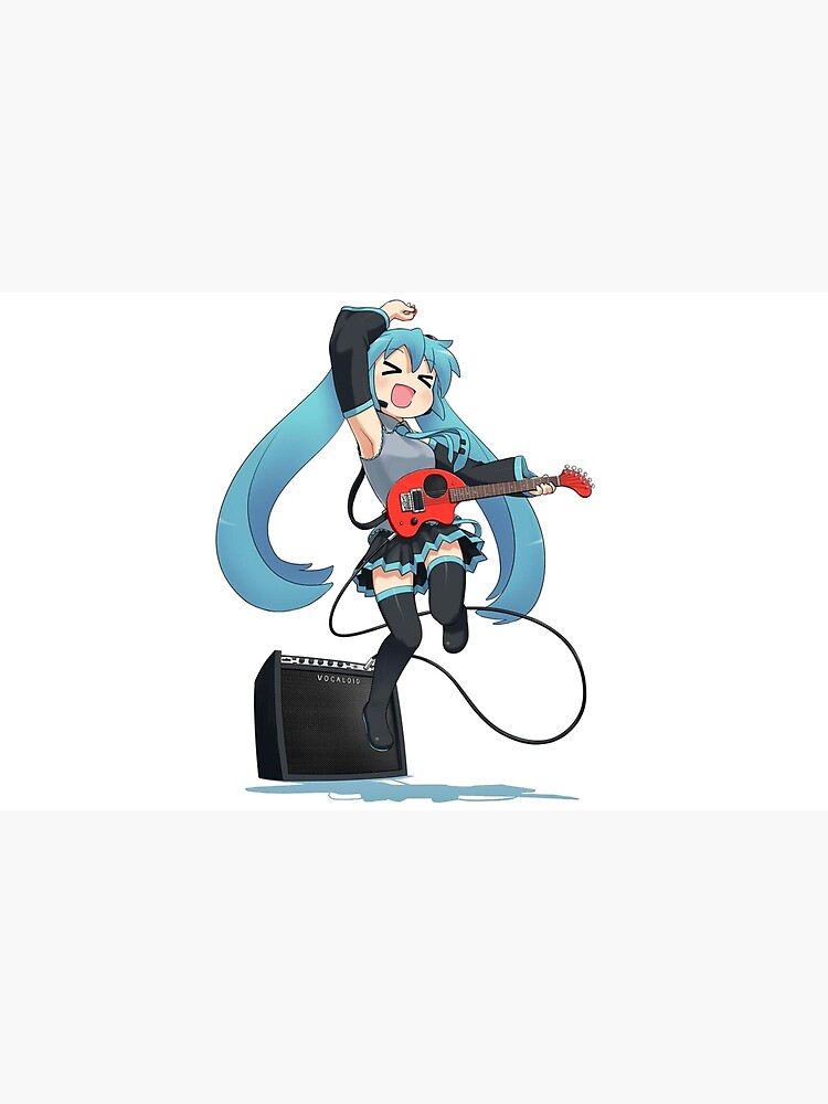 "Hatsune Miku - with guitar" Poster for Sale by BaryonyxStore | Redbubble