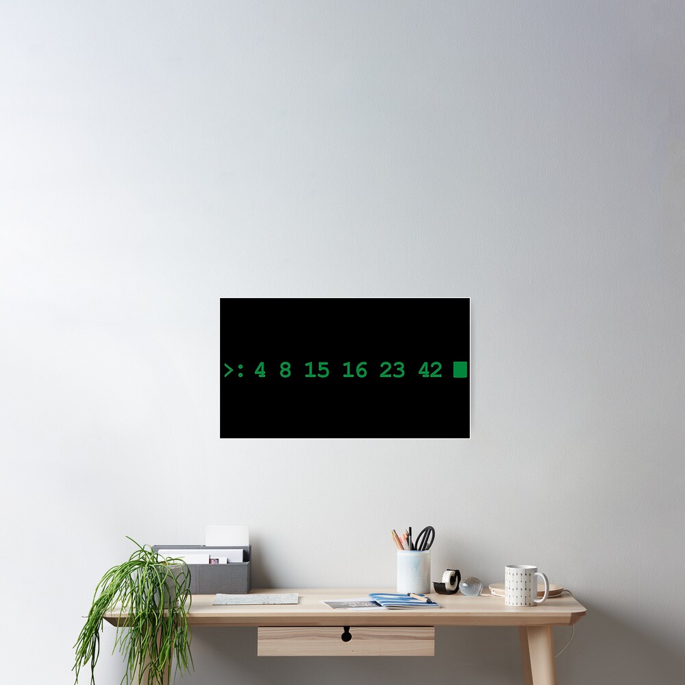 "Lost Numbers" Poster by emersonfitzger | Redbubble