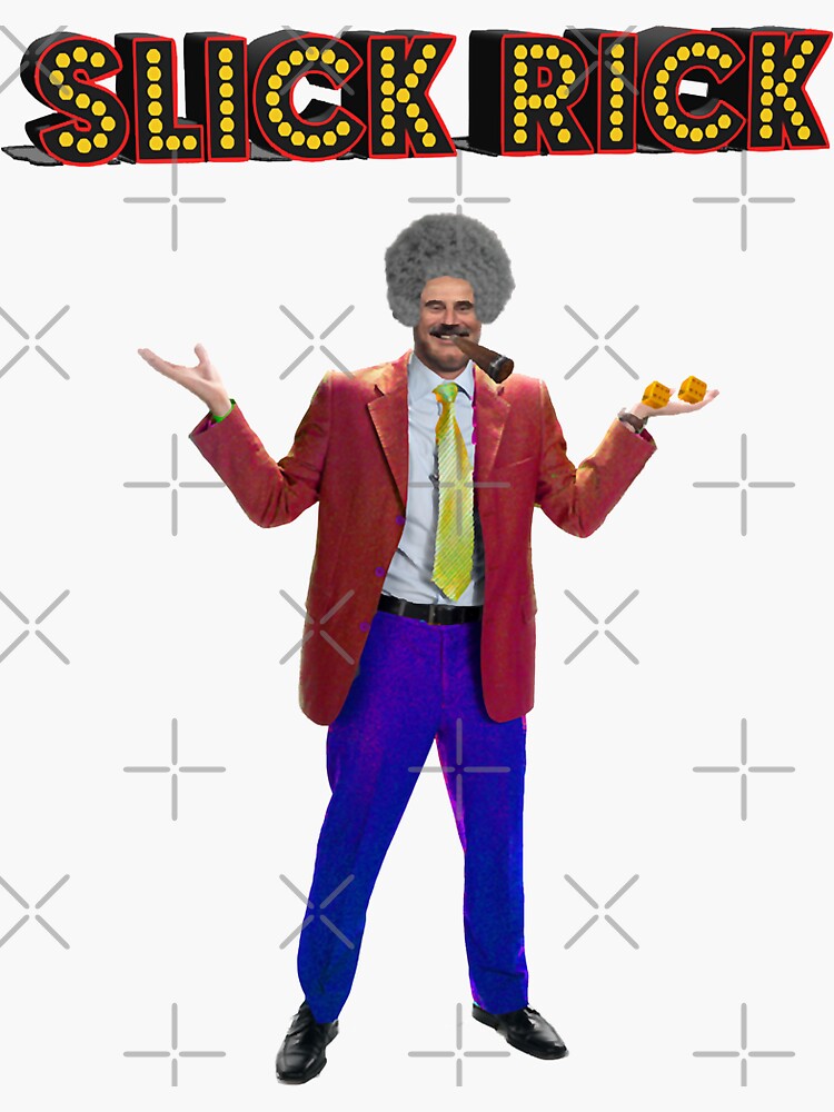 "A Rapper Record Producer Slick Rick Rave Sticker" Sticker by ...