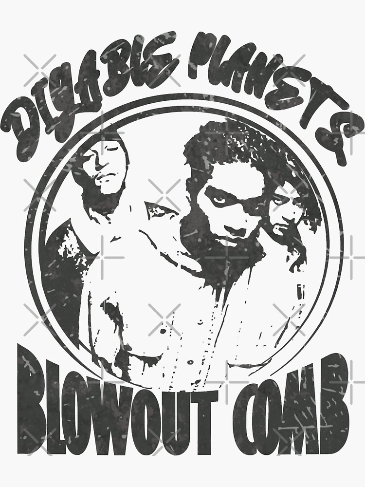"Digable Planets Blowout Comb Poster" Sticker by Rodrigues6855 | Redbubble