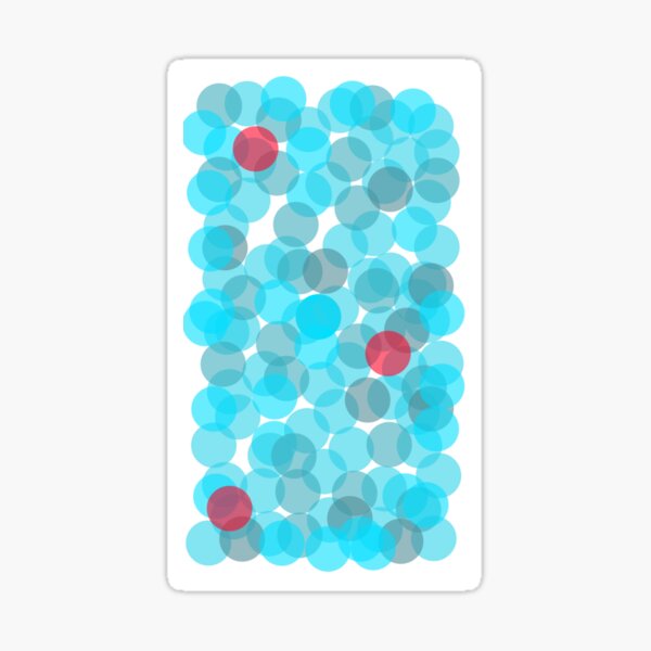 "Blue bubbles 3d " Sticker by Akashdigiart | Redbubble