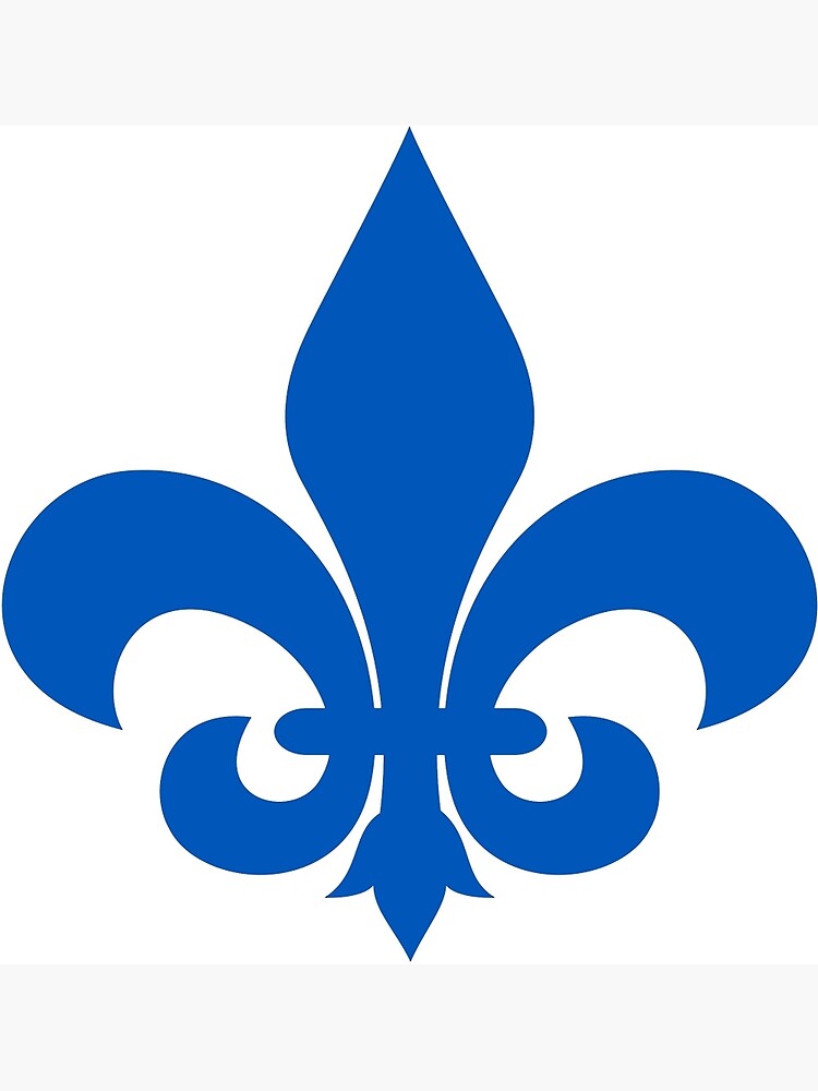 "Fleur de Lis - Blue" Art Print for Sale by celizabeth852 | Redbubble