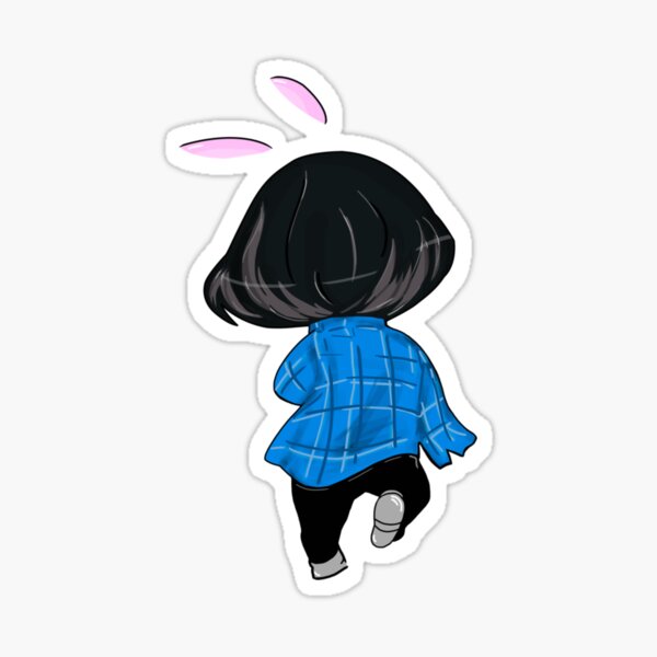"Bunny JK Rabbit Jungkook BTS" Sticker for Sale by EmTuyetlam | Redbubble