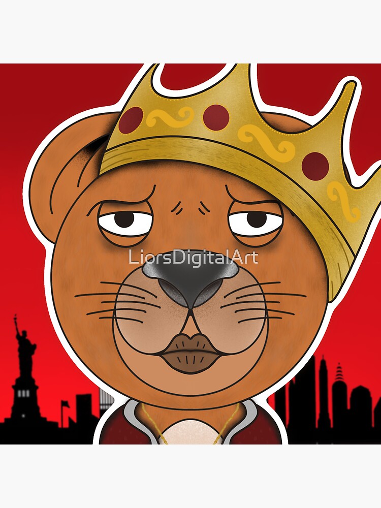 "Notorious BIG - Bob" Sticker by LiorsDigitalArt | Redbubble