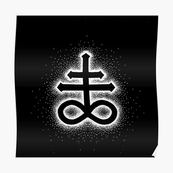 Poster « Croix du Léviathan - Blanc », par RavenInTheFog | Redbubble