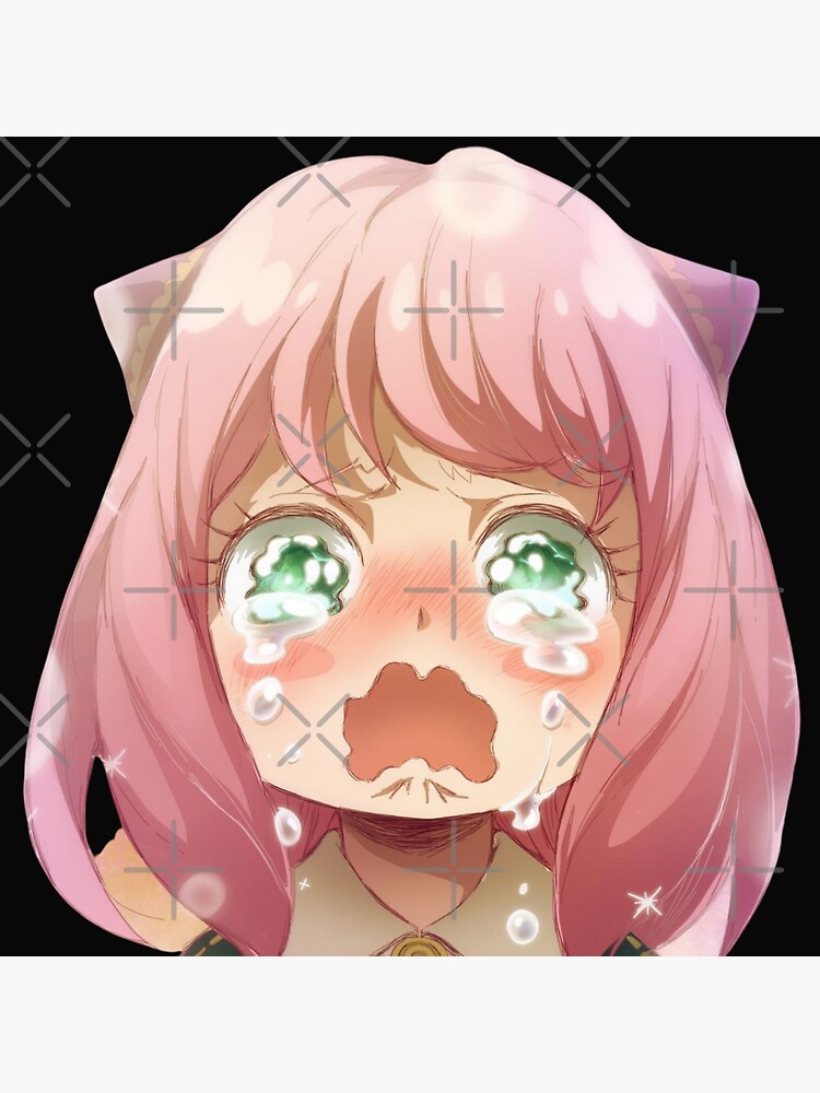 "Spy X Family Anya Forger Cute Kawaii Crying" Poster by otakuzaki ...