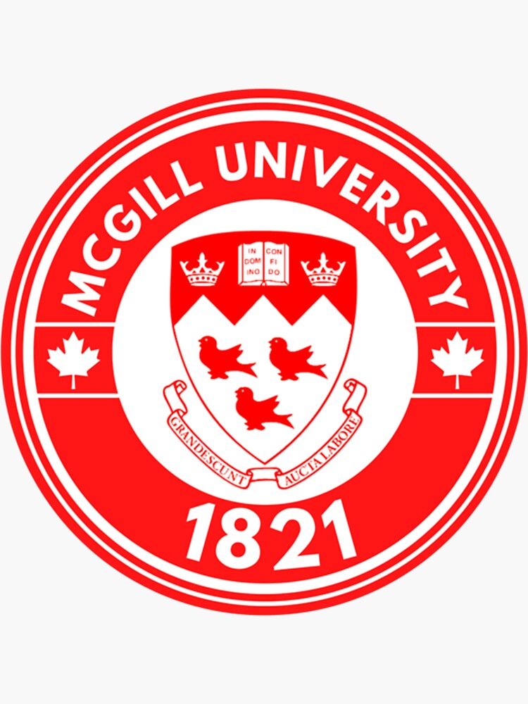 "Mcgill University " Sticker for Sale by sursakdikaewp | Redbubble