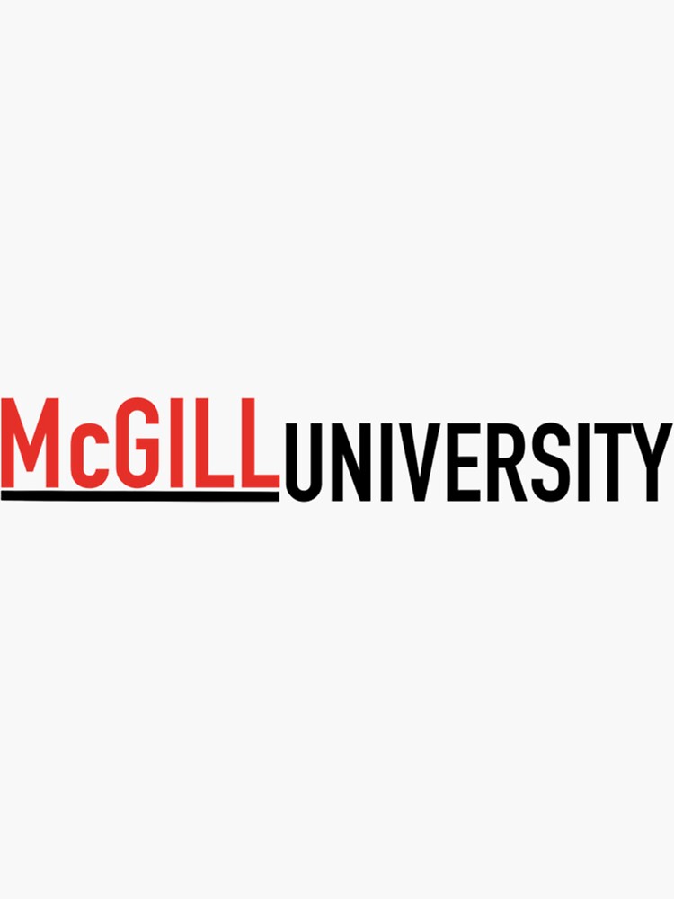 "McGill university " Sticker by sursakdikaewp | Redbubble
