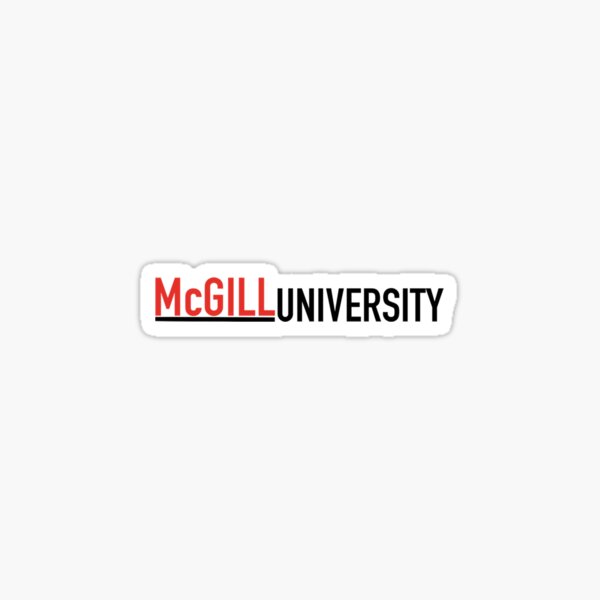 "McGill university " Sticker by sursakdikaewp | Redbubble