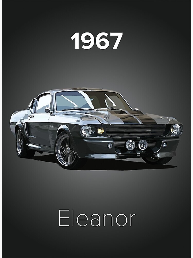 Ford Mustang Shelby GT500 1967 Premium Matte Vertical Poster