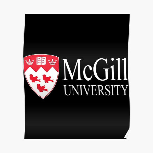 "McGill University " Poster for Sale by sursakdikaewp | Redbubble