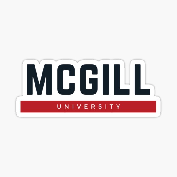 "McGill University (3)" Sticker for Sale by sursakdikaewp | Redbubble