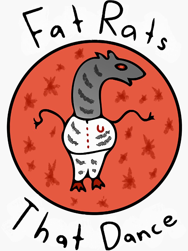 "Fat Rats That Dance " Sticker for Sale by Samanth1667507 | Redbubble